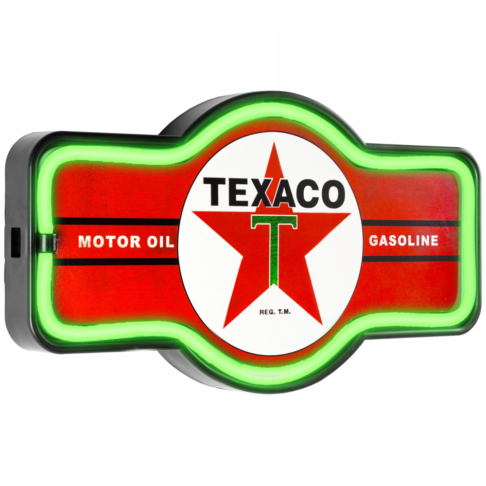 Texaco Red Logo LED Tube - METALLSKILT.NO