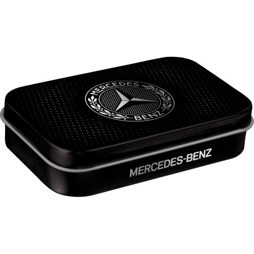 Mercedes-Benz Logo Black & Silver - Drops Eske XL - METALLSKILT.NO